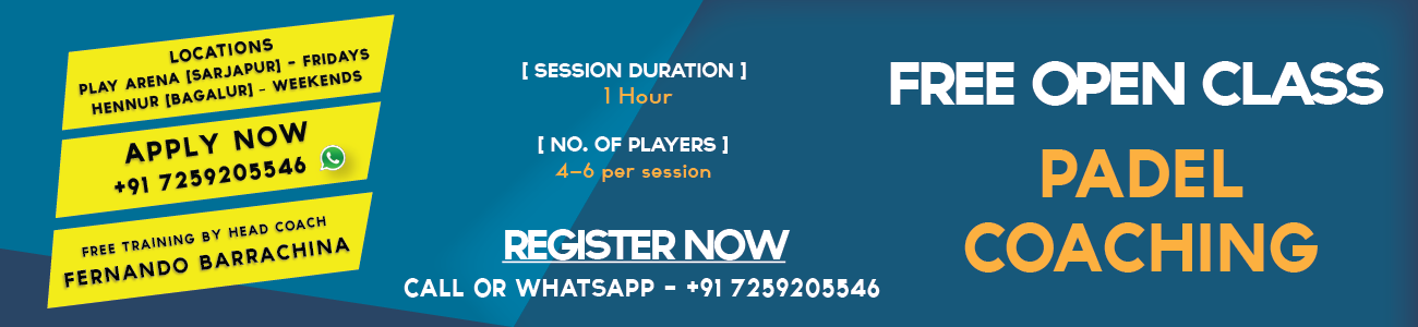 Open Class | InPadel | India Padel | Promoting Padel throughout India